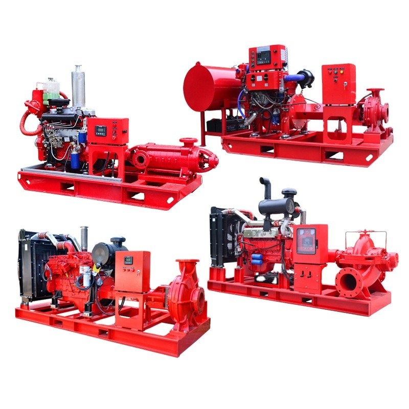 Indoor Fire Hydrant Diesel Engine Fire Pump Set 500L/Hour for Garment ...