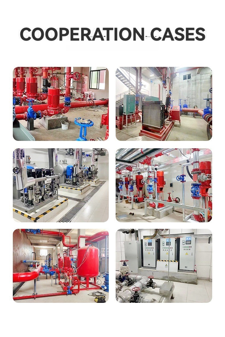Water Supply Fire Sprinkler Booster Pump Single Stage Vertical Inline ...